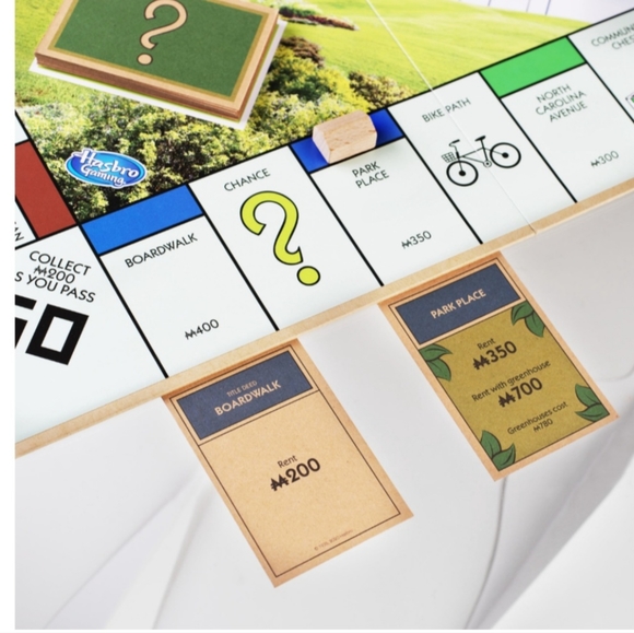 Hasbro | Games | Monopoly Go Green Edition Board Game Green Up To Clean ...